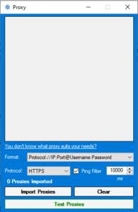 Use Proxy mode in Awesome Traffic Bot - Dalga