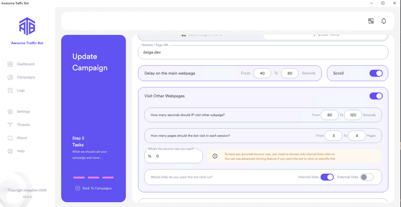 Awesome Traffic Bot - Dalga