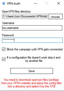Use VPN mode in Awesome Traffic Bot – Dalga